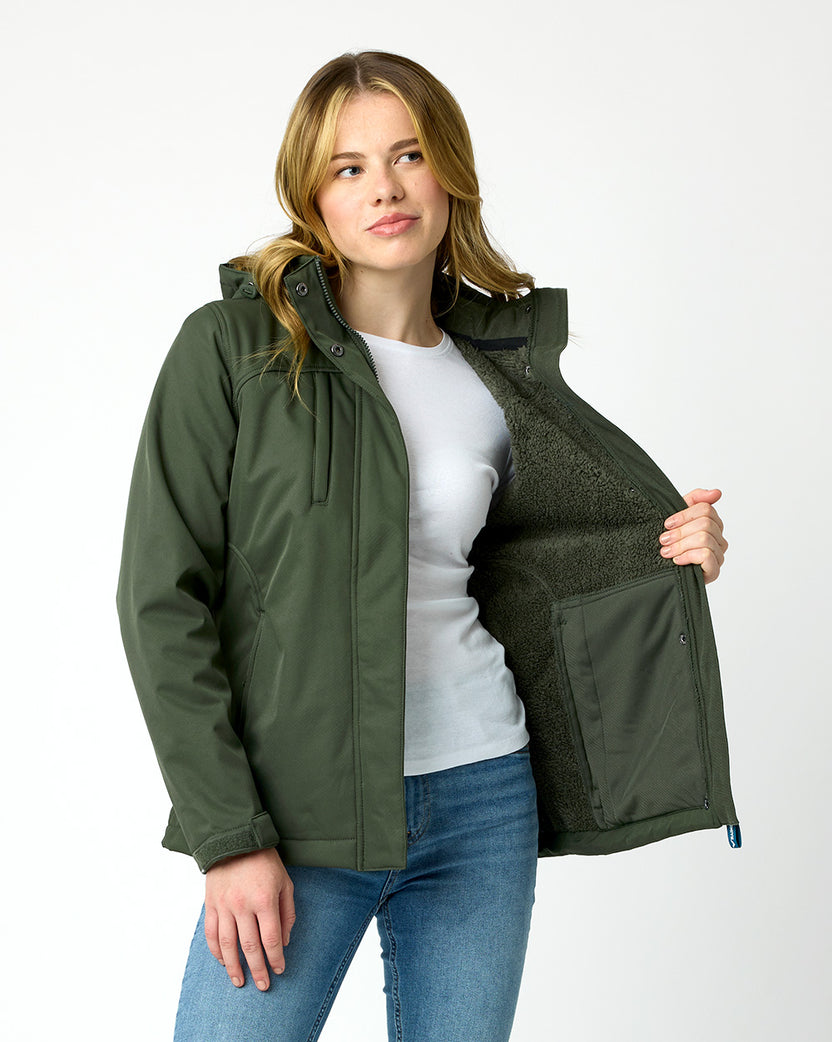 Ellis Softshell Coat in Beetle – Rainbird Clothing