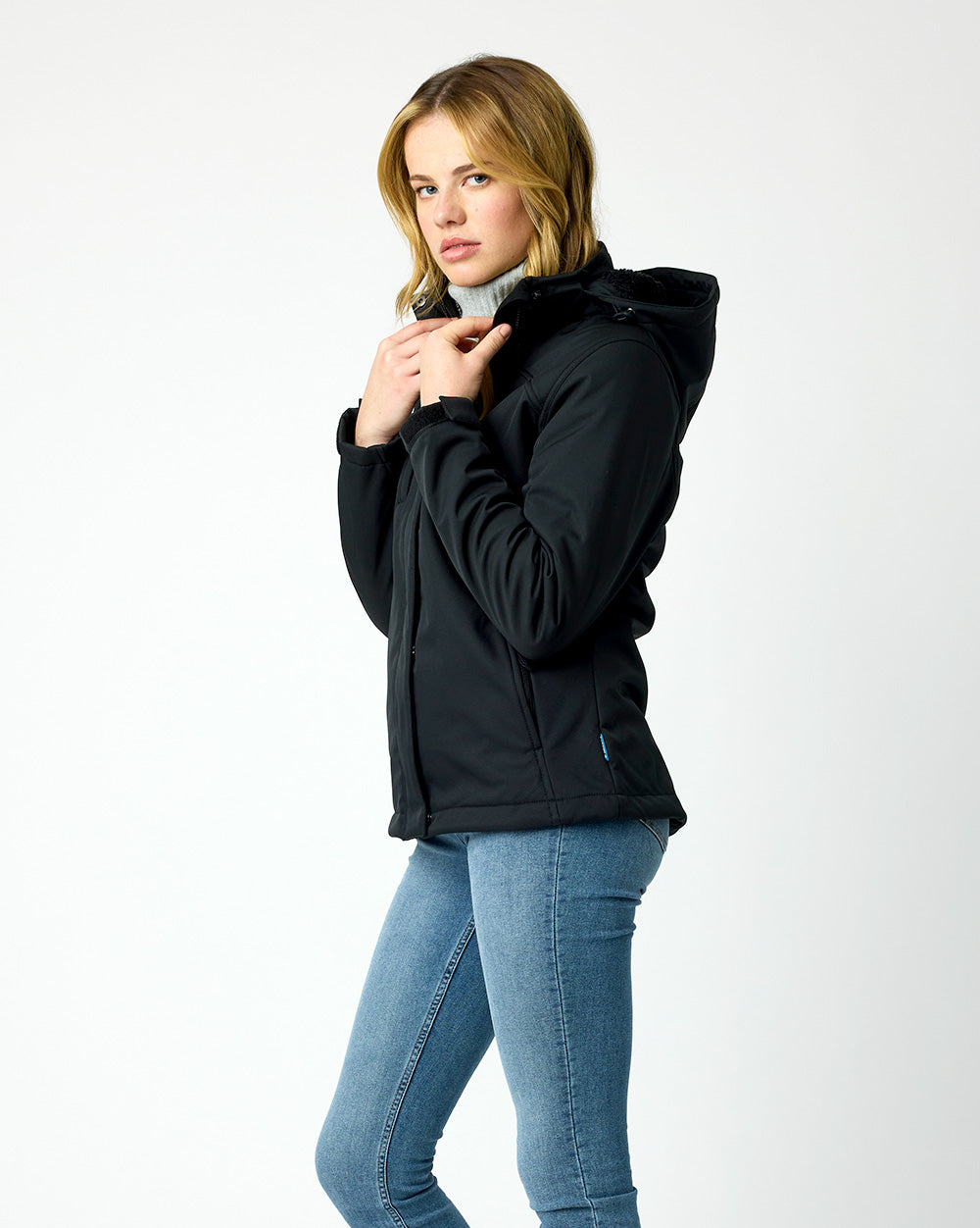 Ellis Softshell Coat in Black – Rainbird Clothing