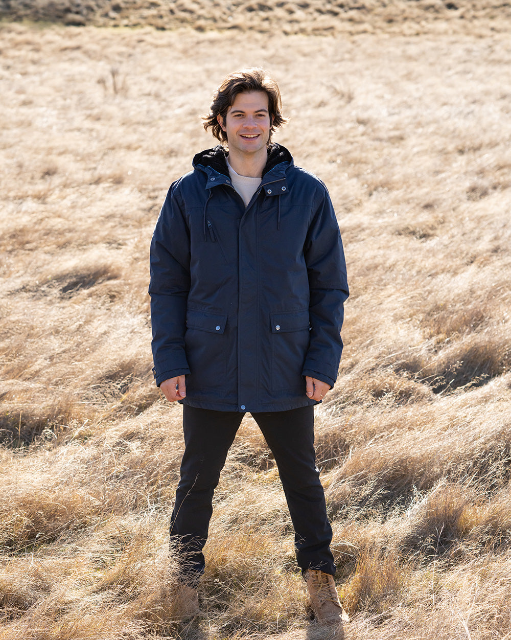 Cirrus Parka in Dark Denim – Rainbird Clothing