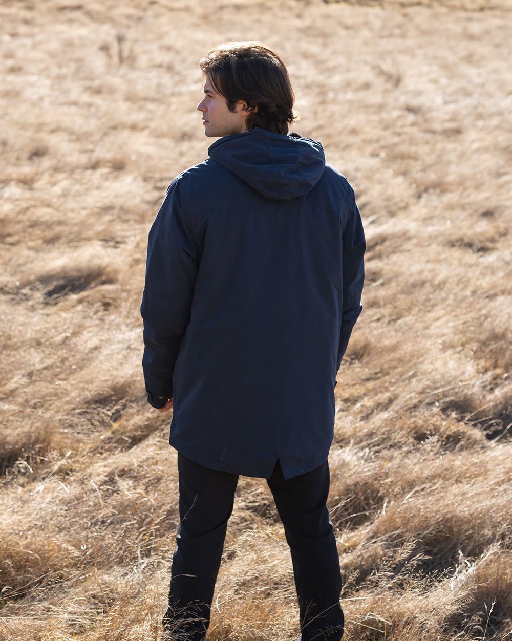 Cirrus Parka in Dark Denim – Rainbird Clothing
