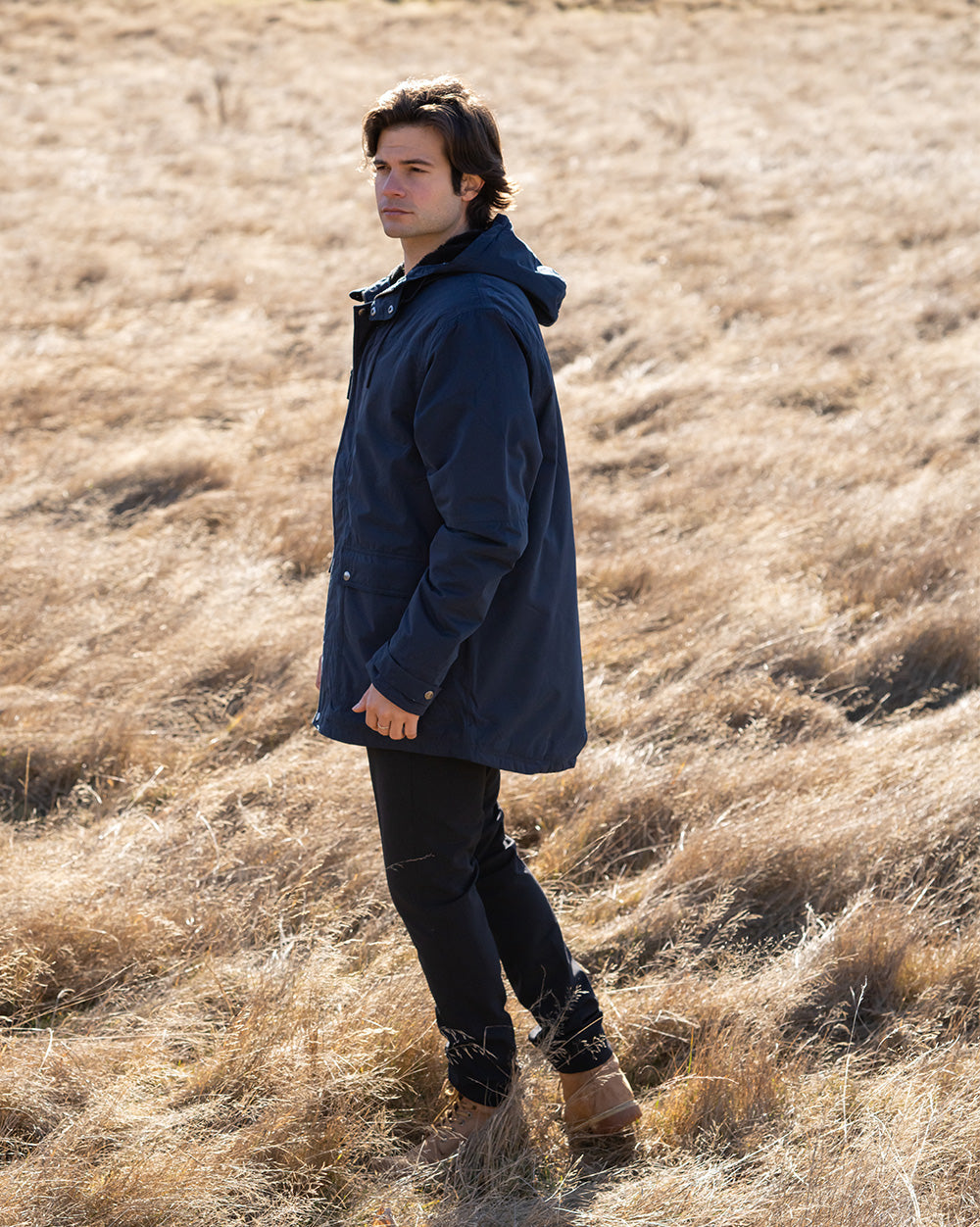 Cirrus Parka in Dark Denim – Rainbird Clothing
