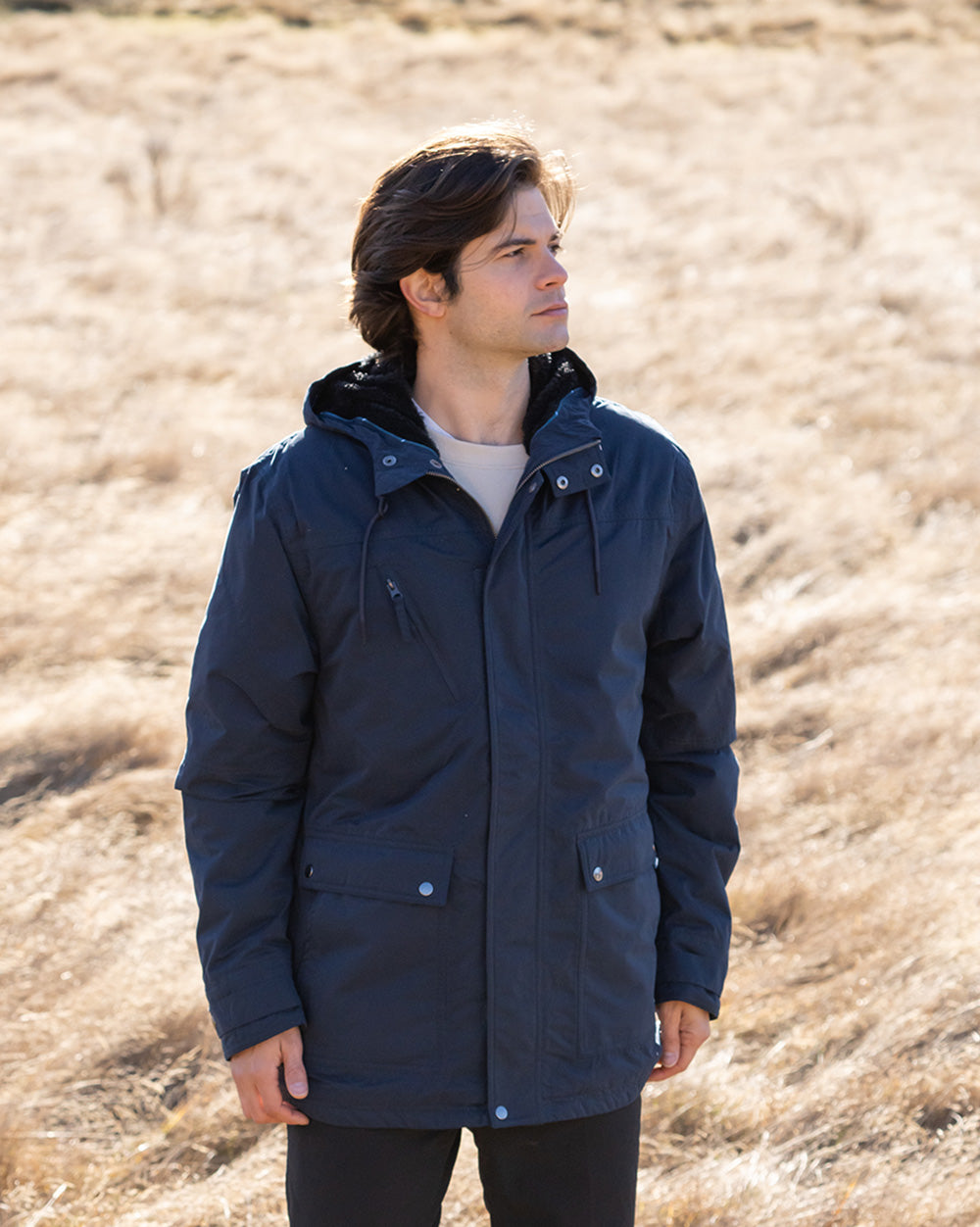Cirrus Parka in Dark Denim – Rainbird Clothing